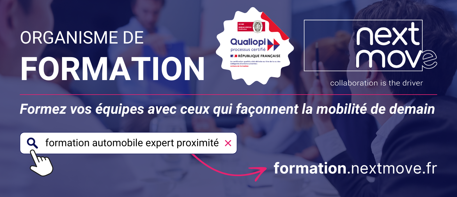 NextMove, votre copilote Formation, expert du secteur Automobile & Mobilités